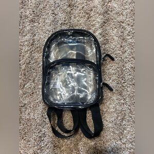 The Unbranded Brand | Bags | Transparent Backpack With Black Accents ...